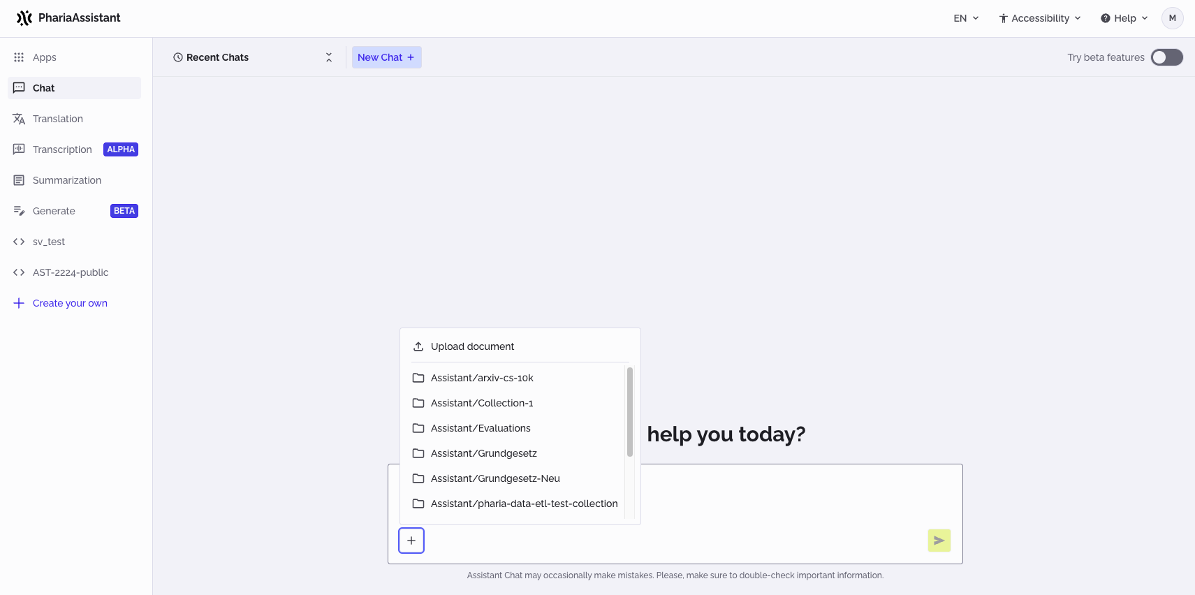 Chat | Aleph Alpha Docs